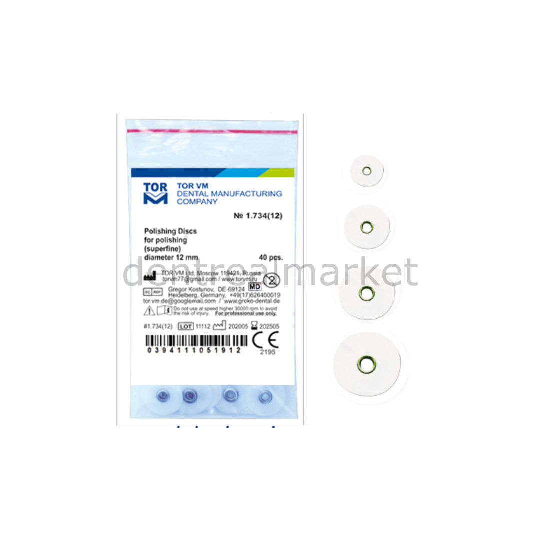 Dentrealmarket | Tor Vm Kompozit Parlatma Disk Refil White - 12 mm