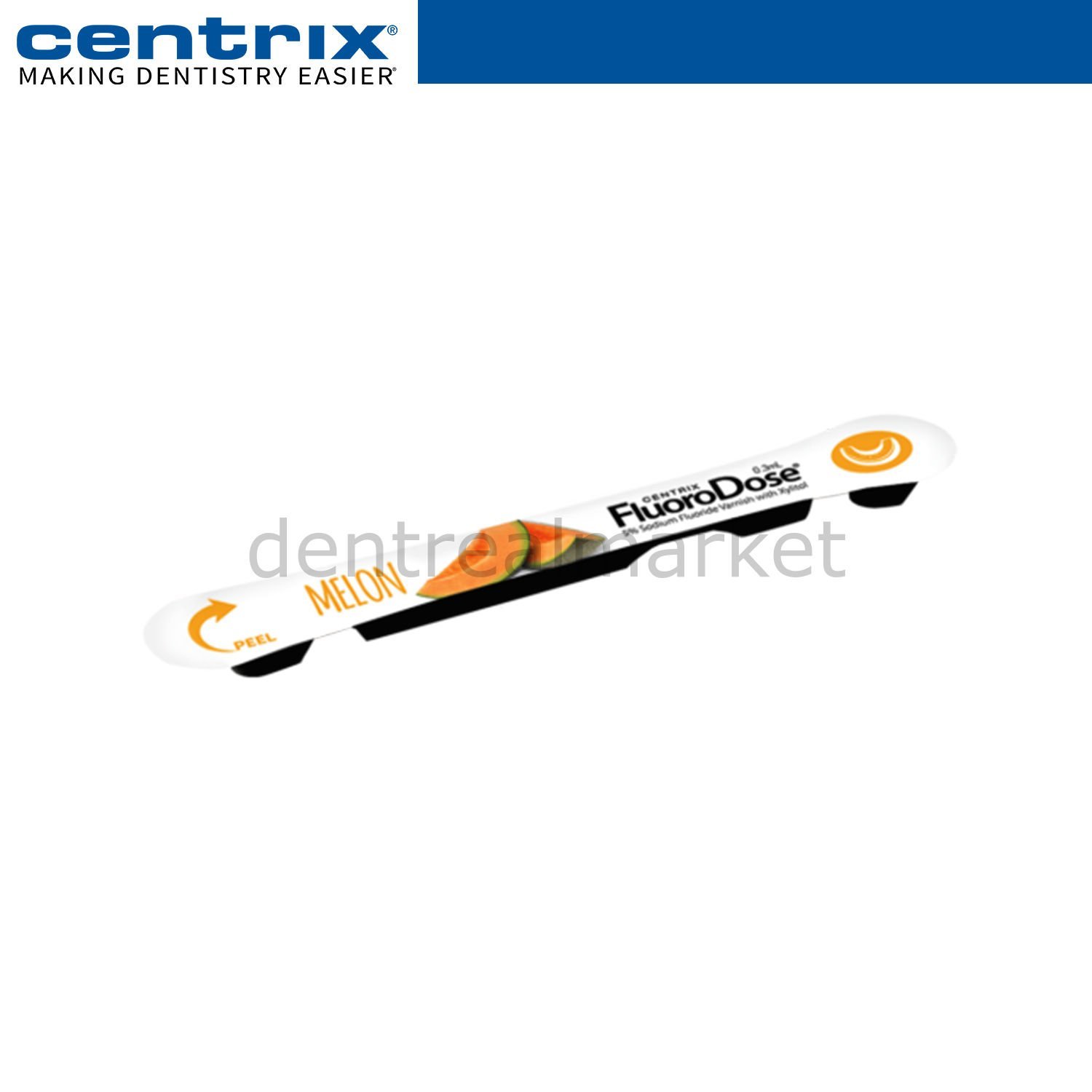 FluoroDose Fluoride Varnish - Florür Vernik - 0.3 ml Kavun | Centrix