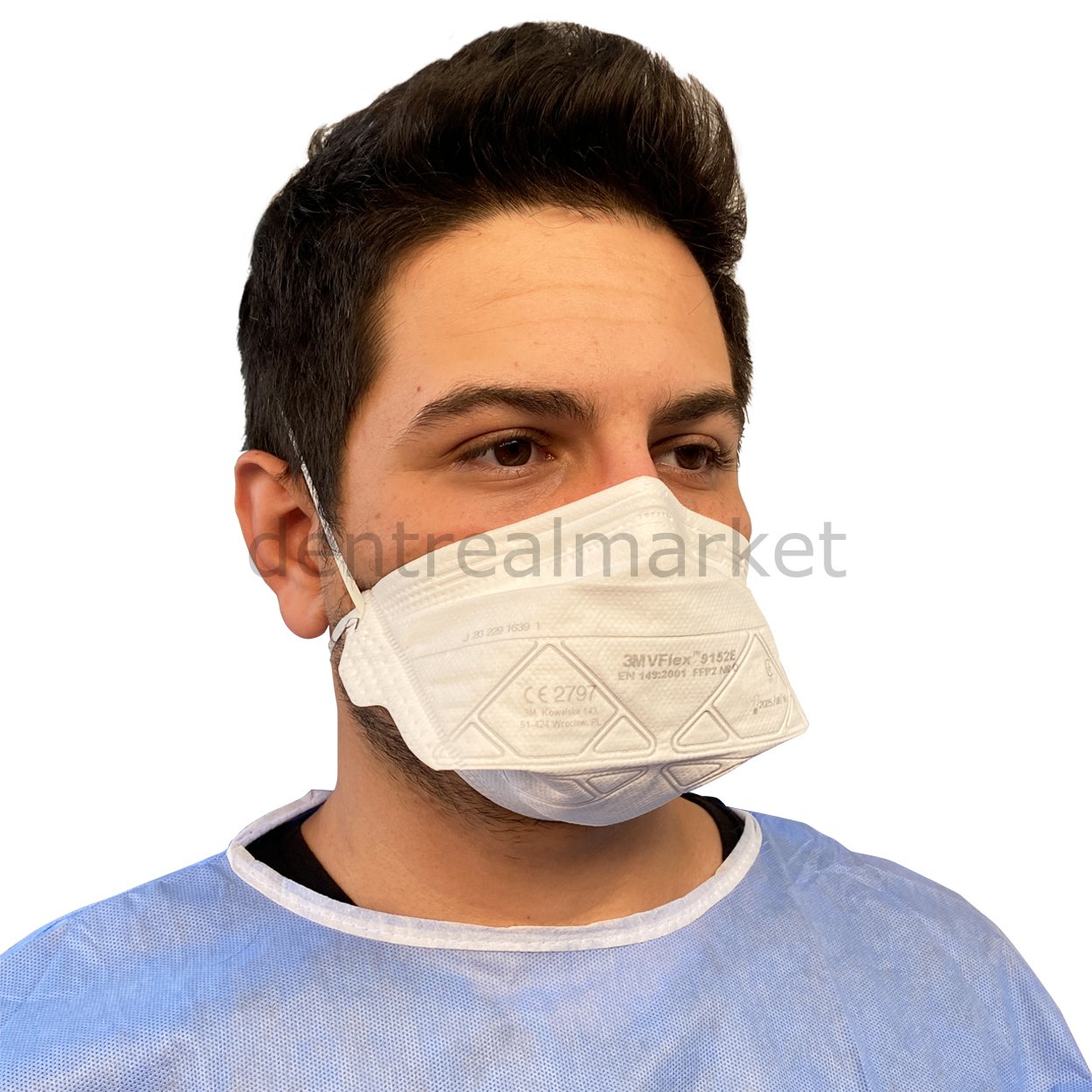 Solventum (3M) 3M 9152E N95 Maske FFP2, Ventilsiz 15 Adet | Dentrealmarket