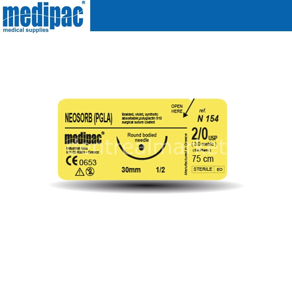 Medipac Neosorb PGLA Emilebilir Sütur - 24 Adet | Dentrealmarket